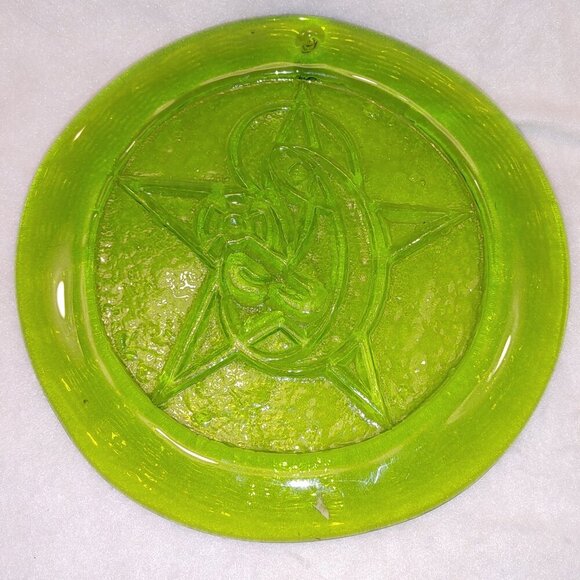 BLENKO | Accents | Vintage Blenko Glass Suncatcher Madonna With Child ...